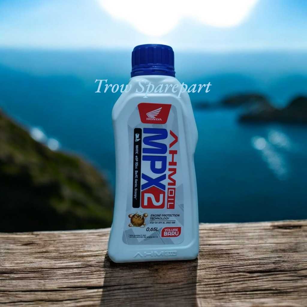Jual Oli Mpx2 Oli Mesin Motor Matic Mpx2 0,65L 650ML Oli Motor Metik Honda AHM Mpx2 10W-30 API ...