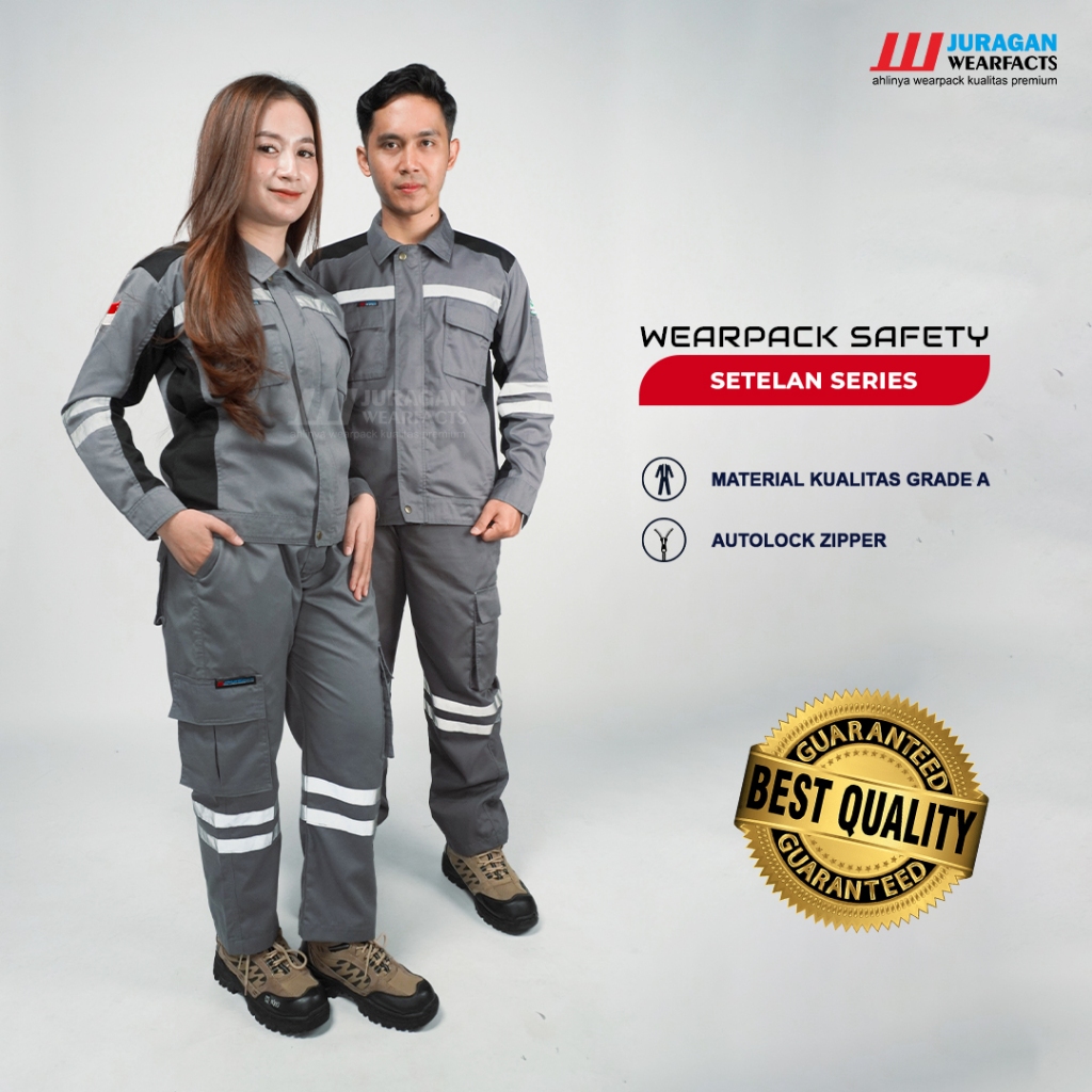 Jual Juragan Wearfacts - Wearpack Safety Setelan Warna Abu Hitam ...