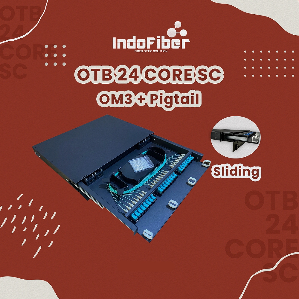 Jual Indofiber OTB 24 core SC multimode OM3 rackmount sliding rail ...