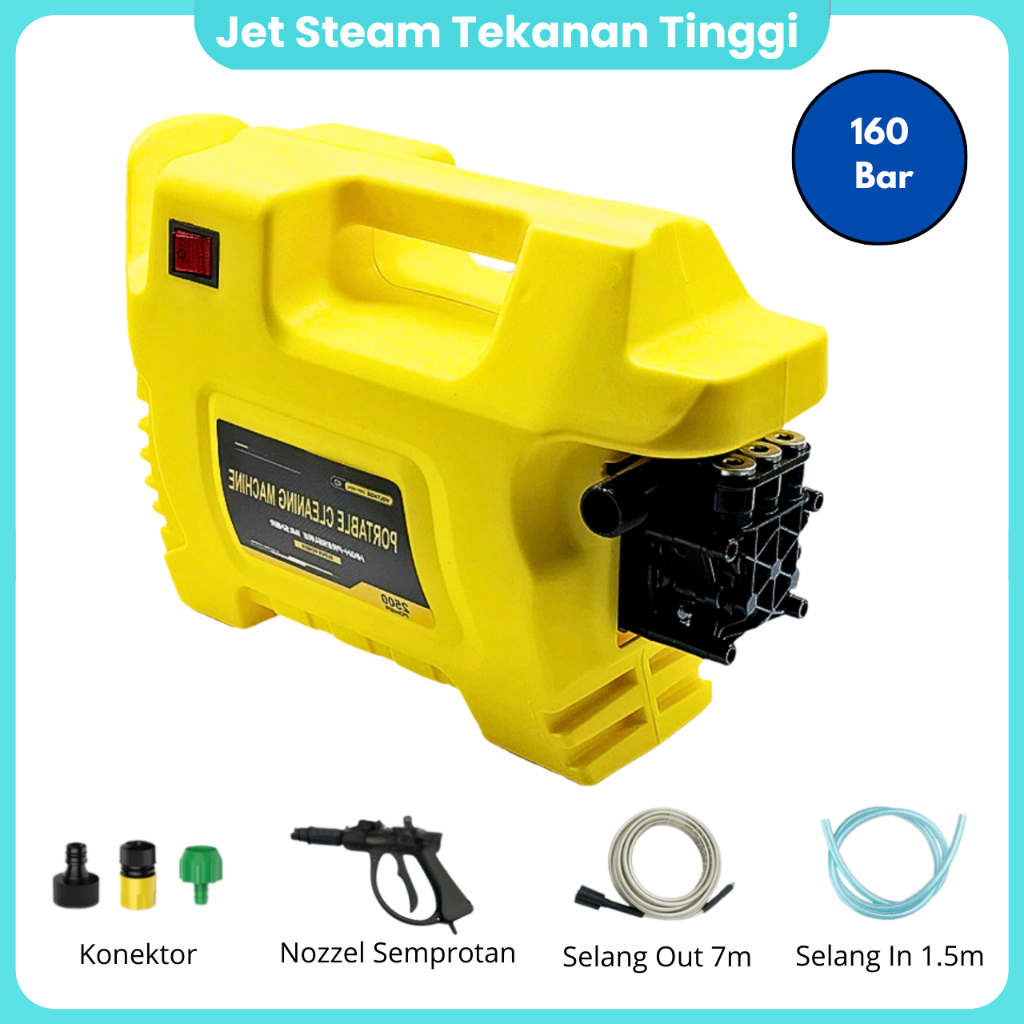 Jual Mesin Steam Mobil Portable Alat Cuci Steam Tekanan Tinggi High ...