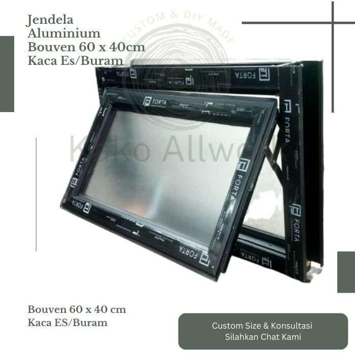Jual Jendela Aluminium Bouven Uk 30x60, Elegan & Tahan Lama (Cocok ...
