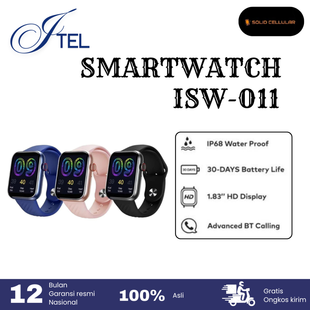 Jual ITEL SMARTWATCH ISW-011 GARANSI RESMI | Shopee Indonesia