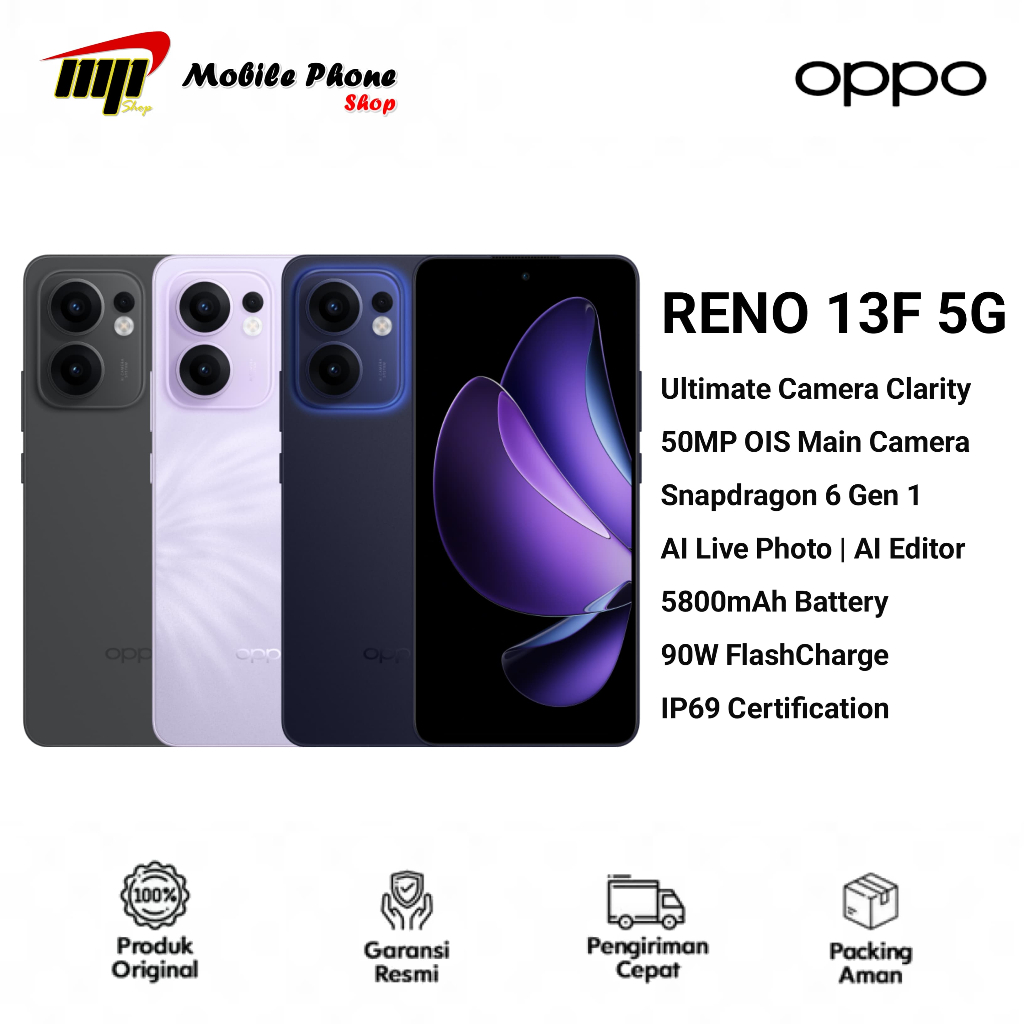 Jual Oppo Reno 13F 5G Garansi Resmi Original | Shopee Indonesia