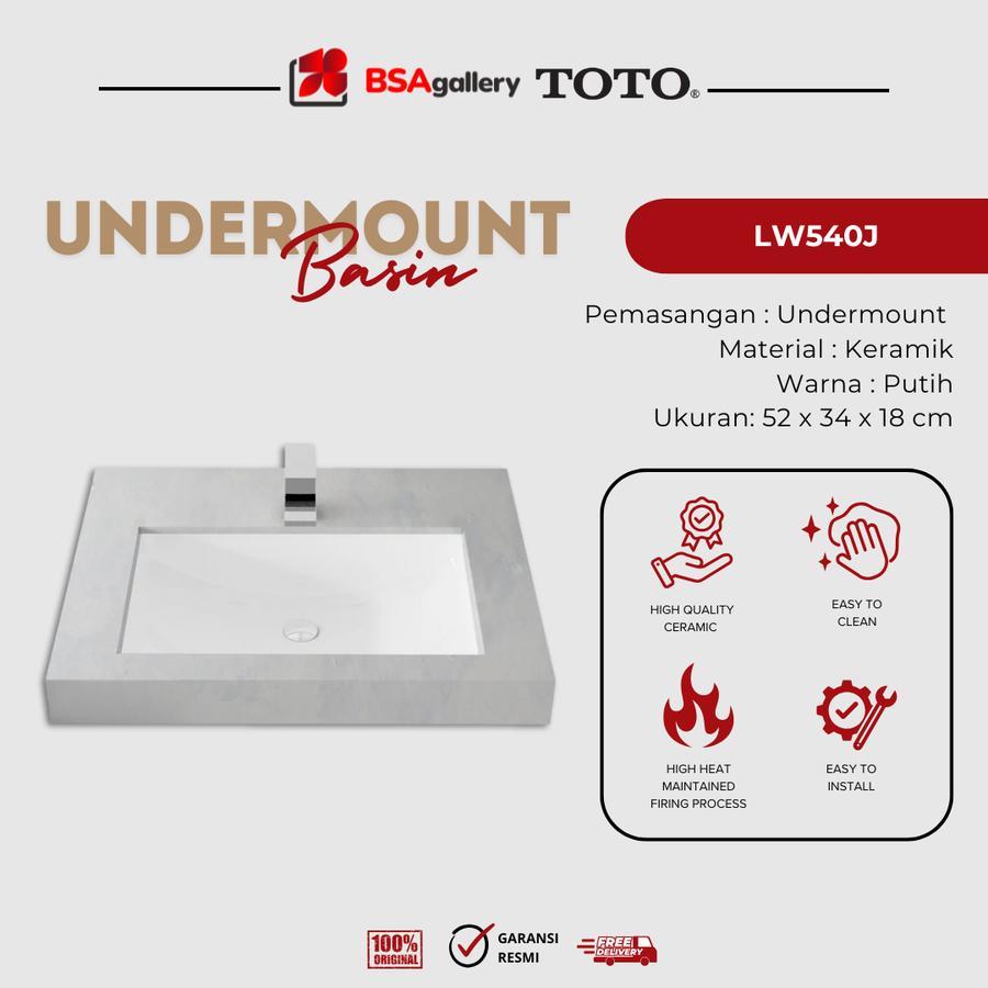 Jual WASTAFEL TOTO LW540J ORIGINAL BODY ONLY / WASHTAFEL TANAM TOTO ...