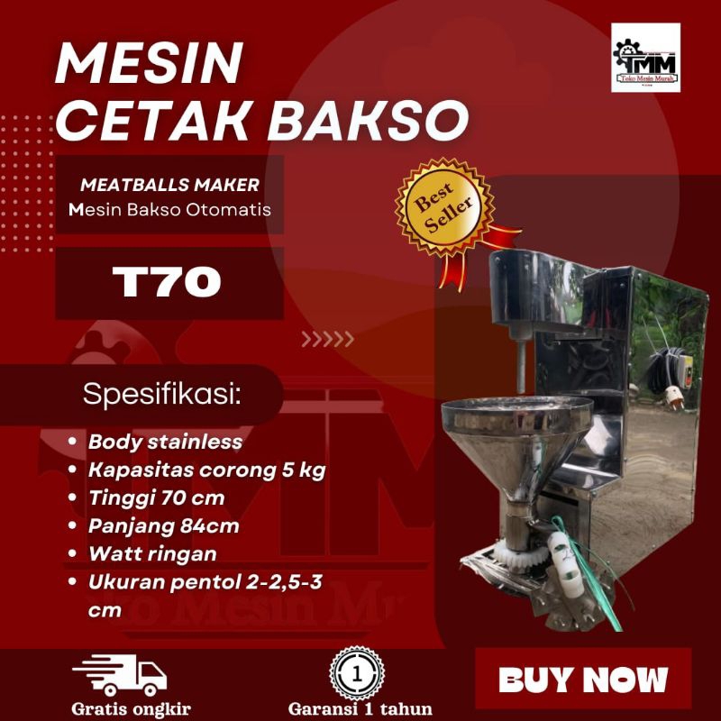 Jual Mesin Pencetak Bakso Otomatis Ready Mesin Pencetak Pentol Uk 3 cm ...