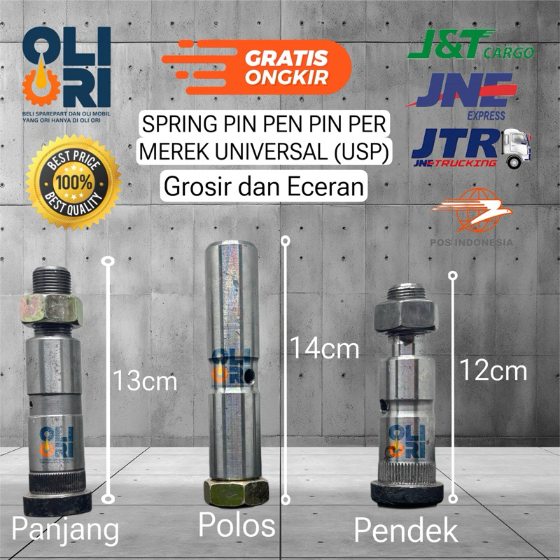 Jual Spring Pin Pen Pin Per Panjang Polos Pendek 12/13/14cm PS100 PS120 ...