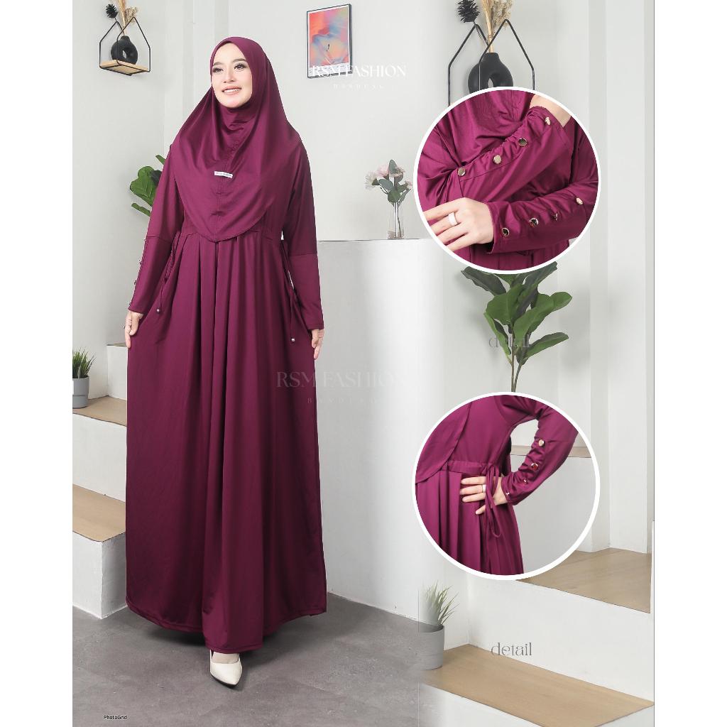 Jual Zelina Gamis satu set kerudung Lebaran Terbaru Dress Rsm | Shopee ...