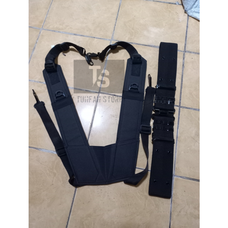 Jual 1.SET. KOPEL RING+DAHRIM. TNI POLRI HITAM | Shopee Indonesia