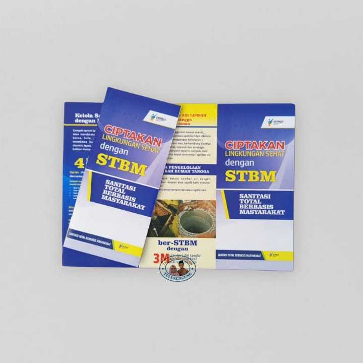 Jual Leaflet / Brosur Ciptakan Lingkungan Sehat Dengan STBM (Sanitasi Total Berbasis Masyarakat ...