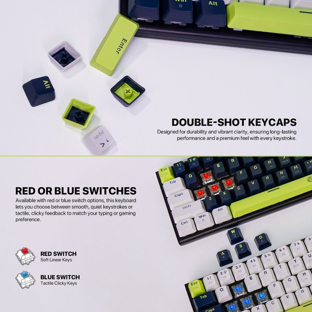 Jual Fantech ATOM MORI SERIES Keyboard Mechanical Gaming ATOM63 Layout ...