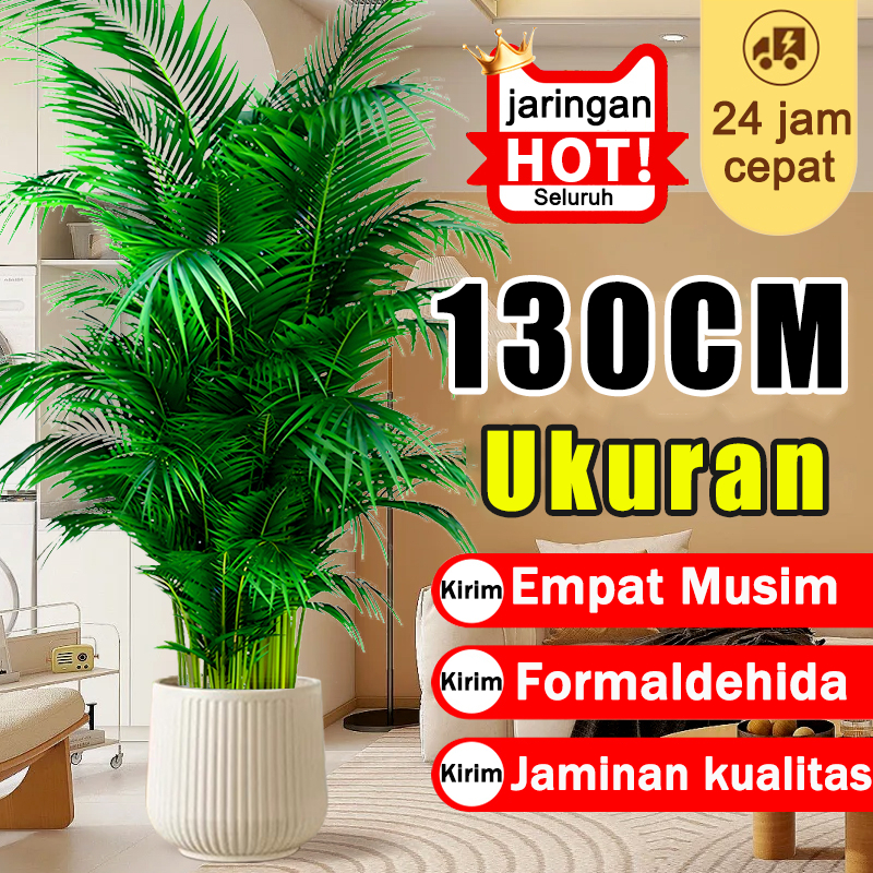 Jual Daun melebar DAUN PALEM PLASTIK DAN POT 130CM DAUN PALEM JUMBODAUN ...