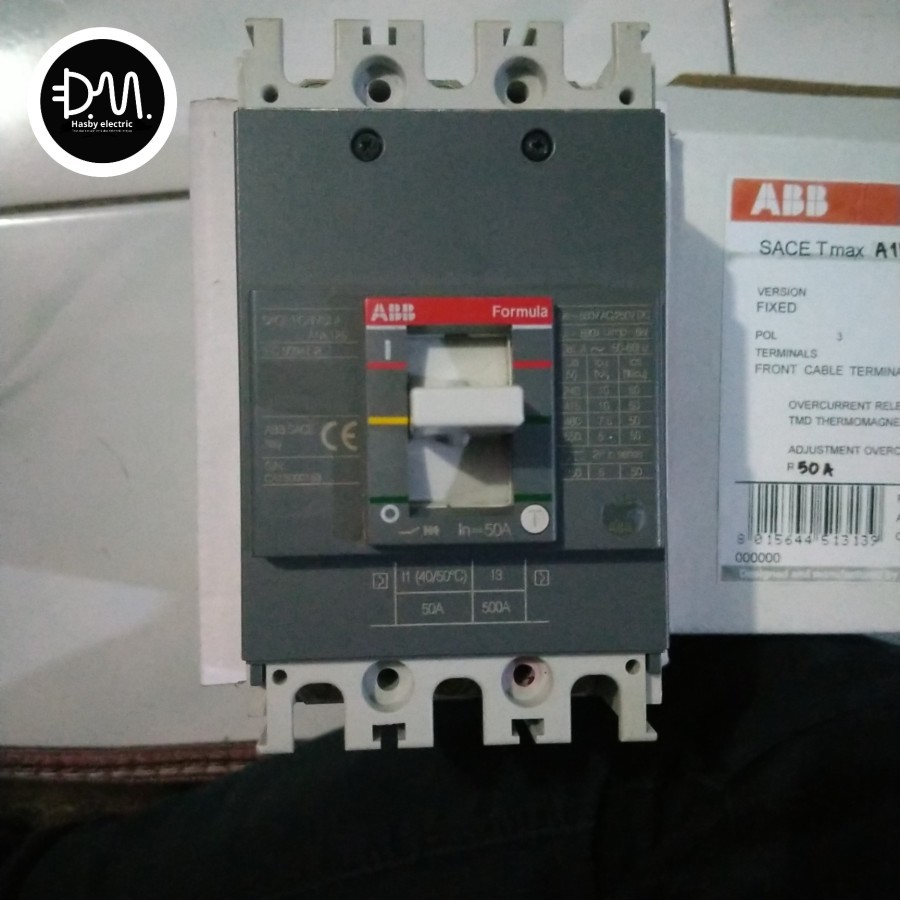 Jual ABB Mccb A1B 125 50A 18Ka 30 mccb abb A1B 125 3 pol 50-500A ...