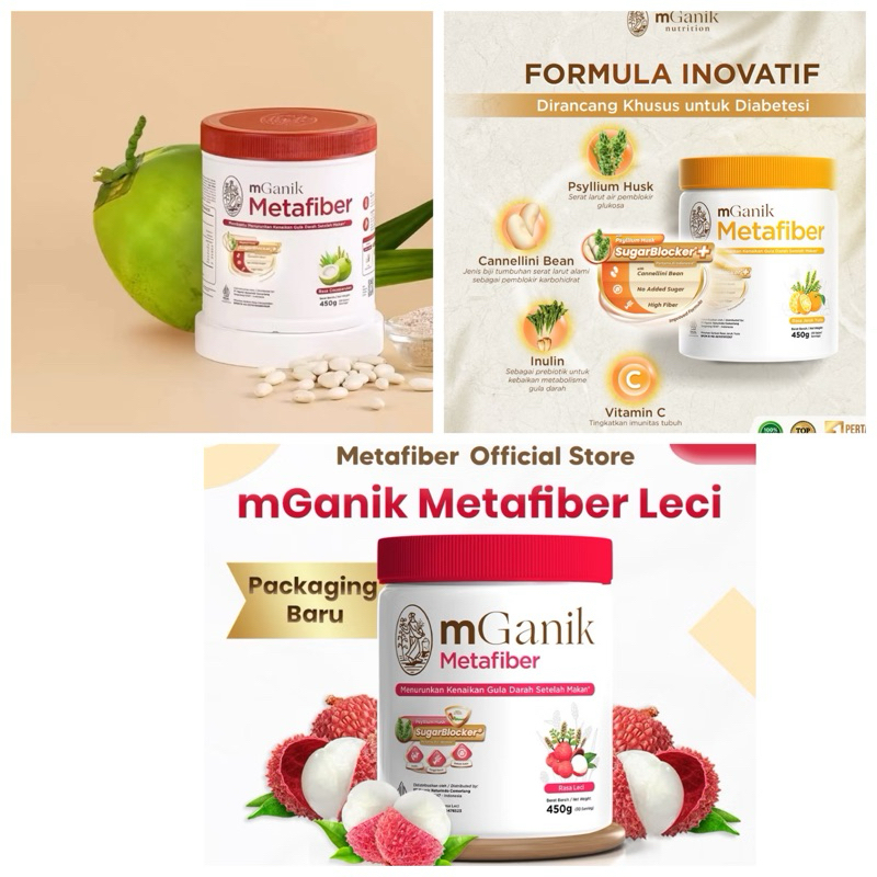 Jual mGanik Metafiber 450gr | Suplemen Serat Khusus Diabetes - Mganik ...