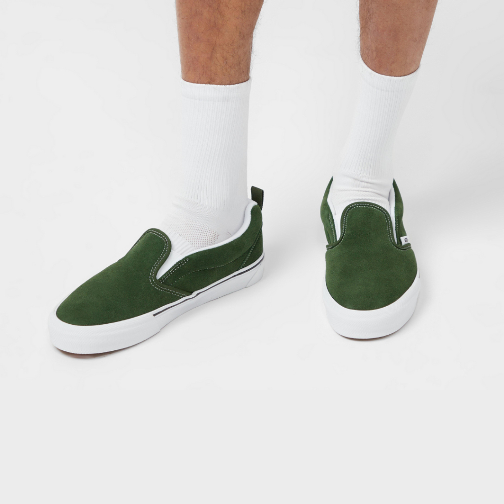 Jual Sepatu Vans Knu Slip Green True White | Shopee Indonesia