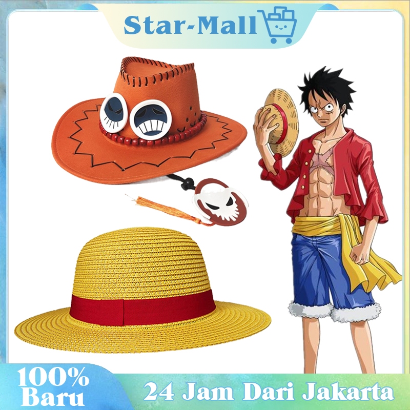 Jual Topi Cosplay One Piece Mugiwara No Luffy Portgas D Ace | Shopee ...