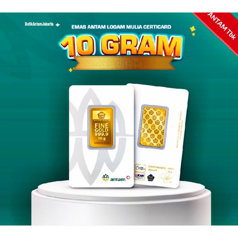 Jual LM EMAS ANTAM 10 Gram, LOGAM MULIA TERBARU | Shopee Indonesia