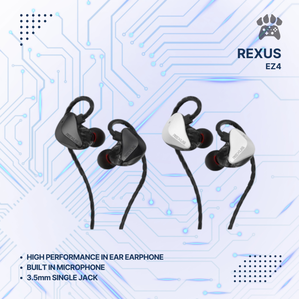 Jual Earphone Gaming Rexus EZ4 With Mic | Shopee Indonesia
