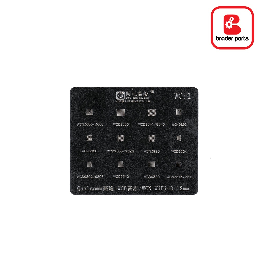 Jual BraderParts PLAT BGA STENCIL SET IC POWER H-WEI WC 1 AMAOE | Shopee Indonesia