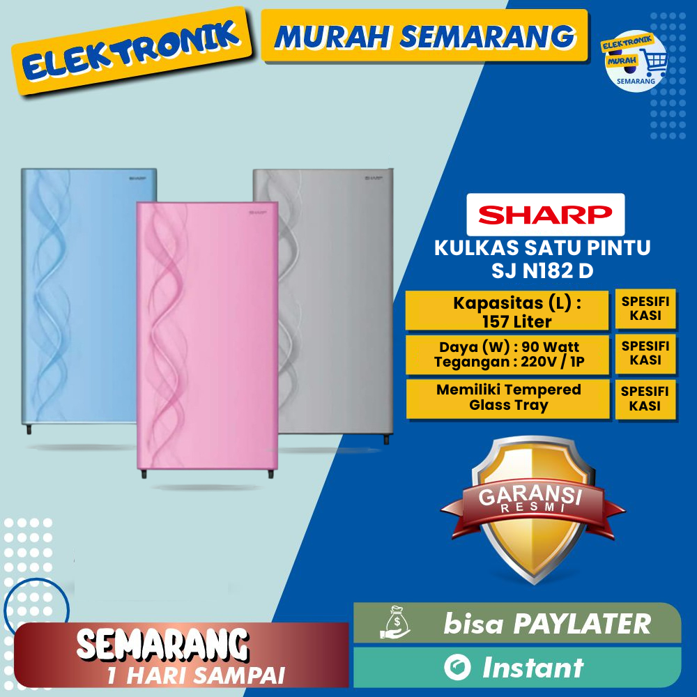 Jual Sharp Kulkas 1 Pintu 157 Liter LOW WATT SJ-N182D AB/AP/AS / SJ-N ...