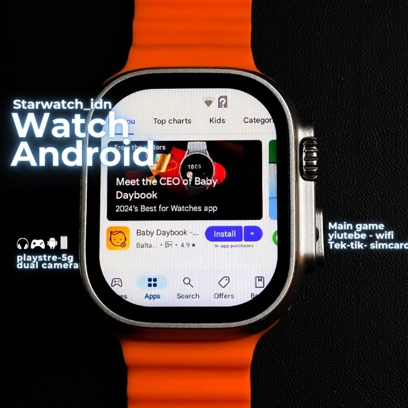 Jual New 2025 - SmartWatch android Ram 2gb & 64GB | support 5g - wifi ...