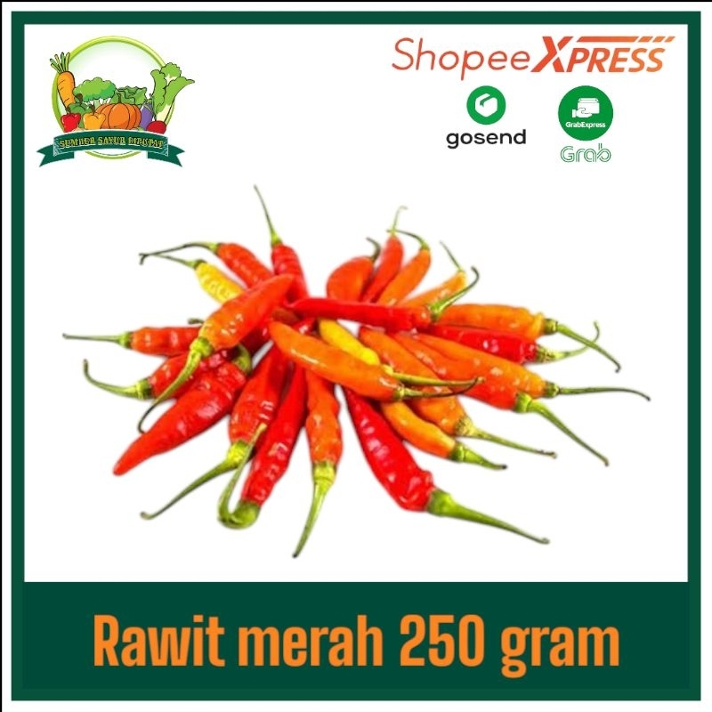 Jual Cabe cabai rawit merah / rawit setan 250 gram - KIRIM INSTAN ...