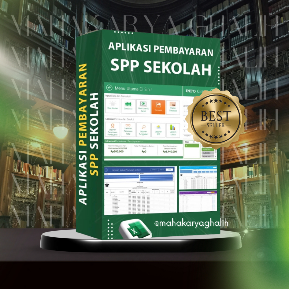 Jual Aplikasi Pembayaran SPP Sekolah – Excel Macro Otomatisasi Keuangan ...