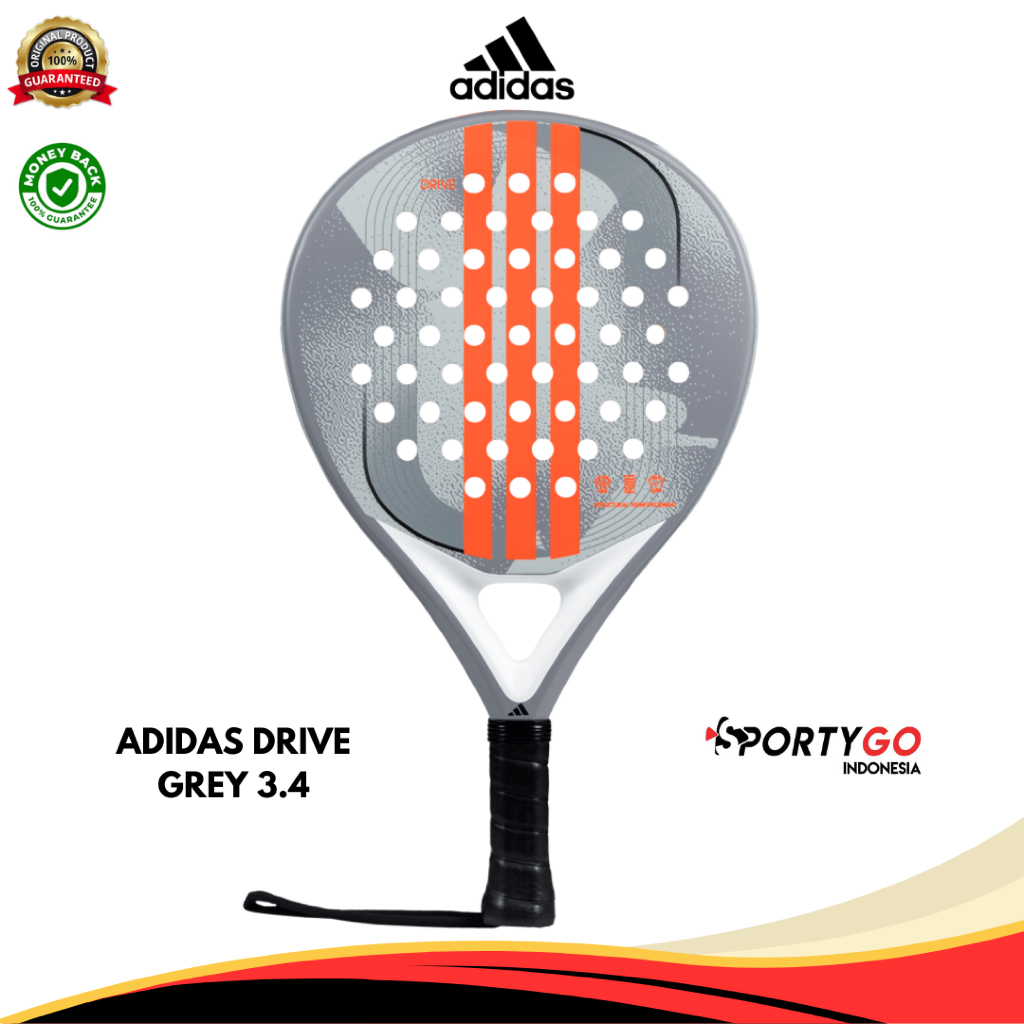 Jual Padel Racket ADIDAS DRIVE GREY 3.4 | Raket Padel Adidas | Shopee ...