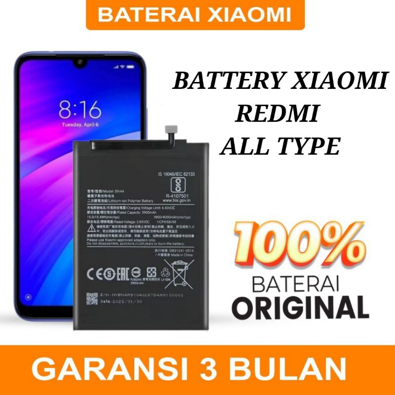 Jual Baterai Batre Xiaomi Redmi Note 5 6 7 8 9 10 11 Pro 4a 4x 3 3s 3 Pro 6 6a A1 A2 7 7a 8 8a