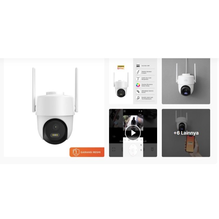 Jual Krisbow Sync Smart Ip Camera Outdoor Wifi Ptz Speed 4mp | Shopee ...
