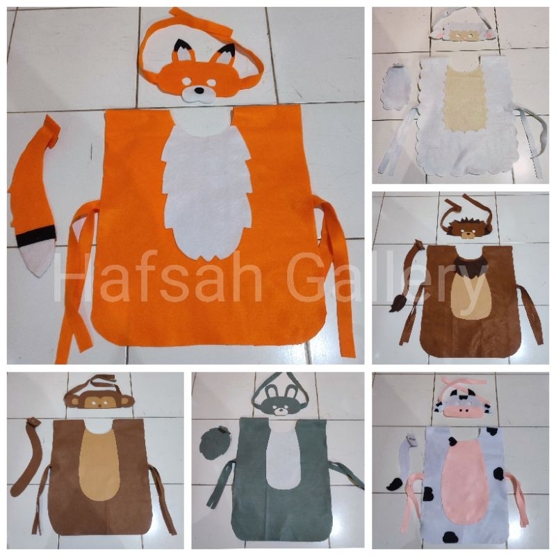 Jual set lengkap Topeng kostum tari karnaval pentas hewan lucu bisa ...