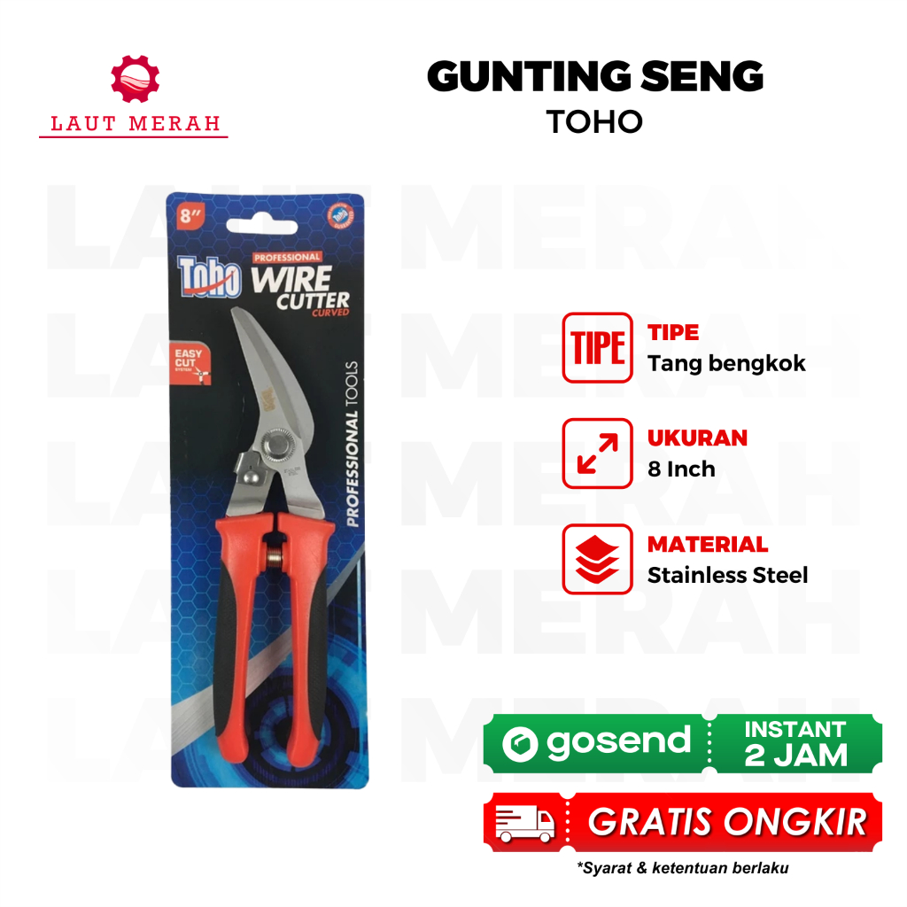 Jual Gunting Seng TOHO Bengkok 8" ORI | Gunting Kawat Dahan Cutter ...