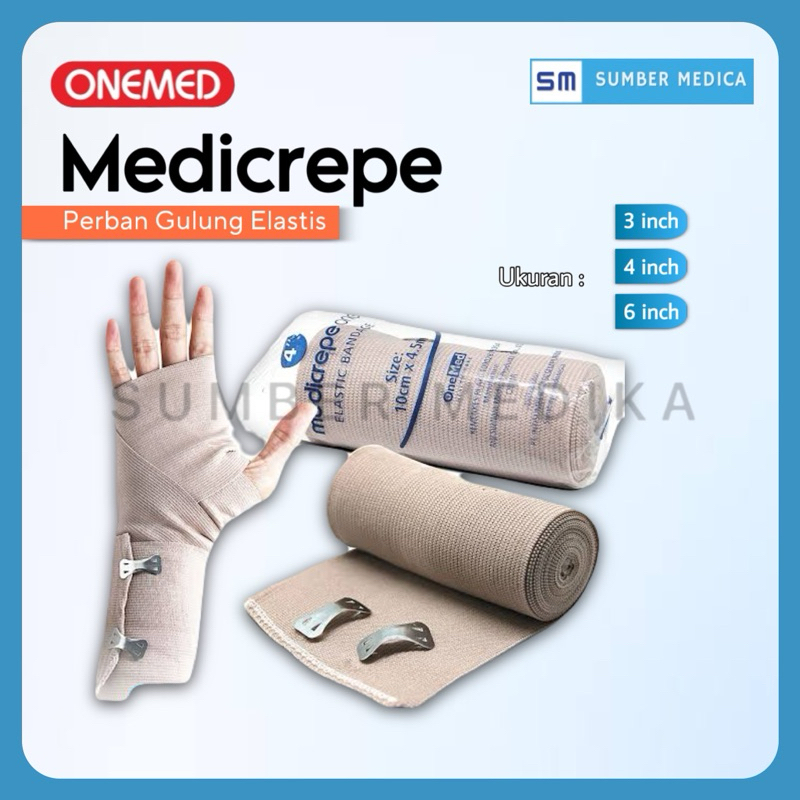Jual OneMed Medicrepe Perban Elastis Gulung | Shopee Indonesia
