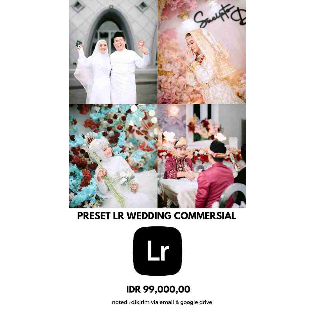 Jual Preset LR Wedding commercial wedding commercial Preset LR wedding ...