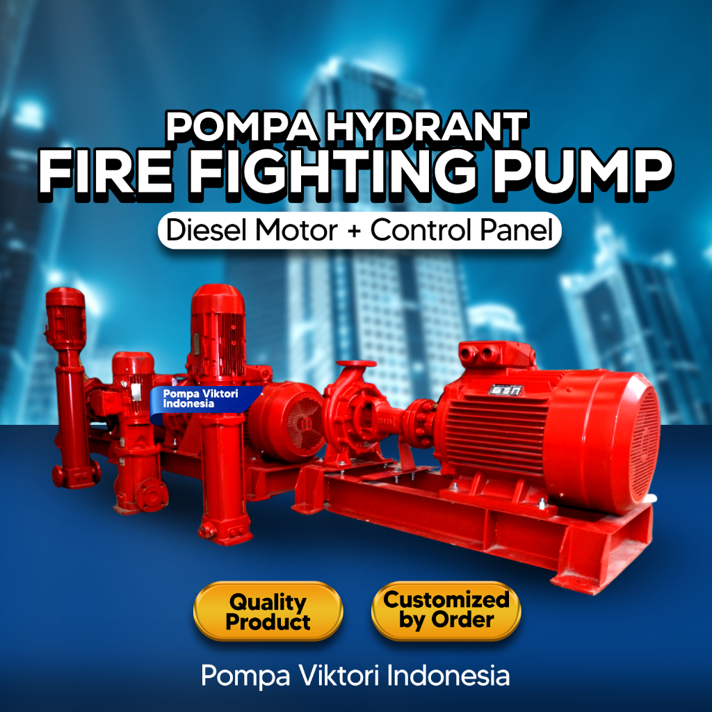 Jual Pompa Hydrant Fire Fighting Pump Diesel Motor With Control Panel ...