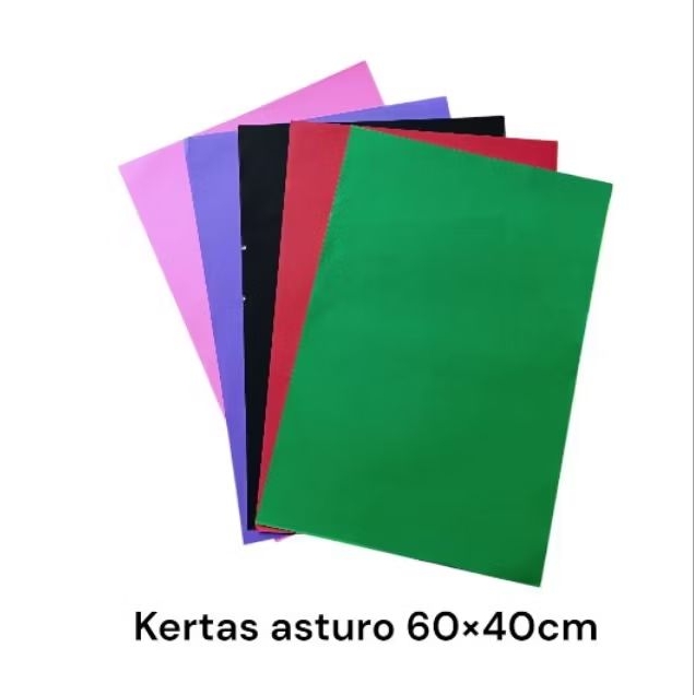 Jual kertas asturo hitam / kertas asturo warna warni / karton warna ...