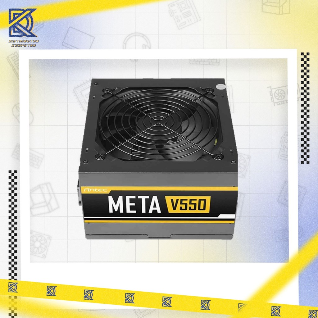 Jual ANTEC PSU META V550 - 550W (EFFICIENCY 80%) - POWER SUPPLY 120MM SILENT FAN | Shopee Indonesia