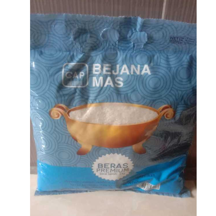 Jual BERAS CAP BEJANA MAS 3KG | Shopee Indonesia