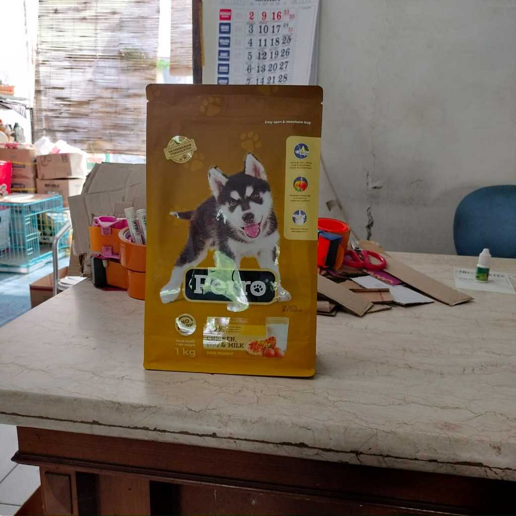 Jual PERRO DRY DOG FOOD PUPPY 1 KG CHICKEN EGG MILK | Shopee Indonesia