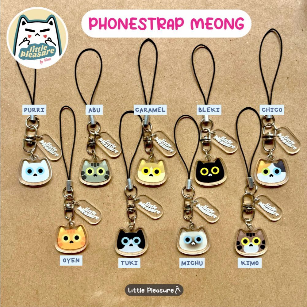 Jual LITTLE PLEASURE Cat Phone Strap / Gantungan HP Kucing | Shopee ...