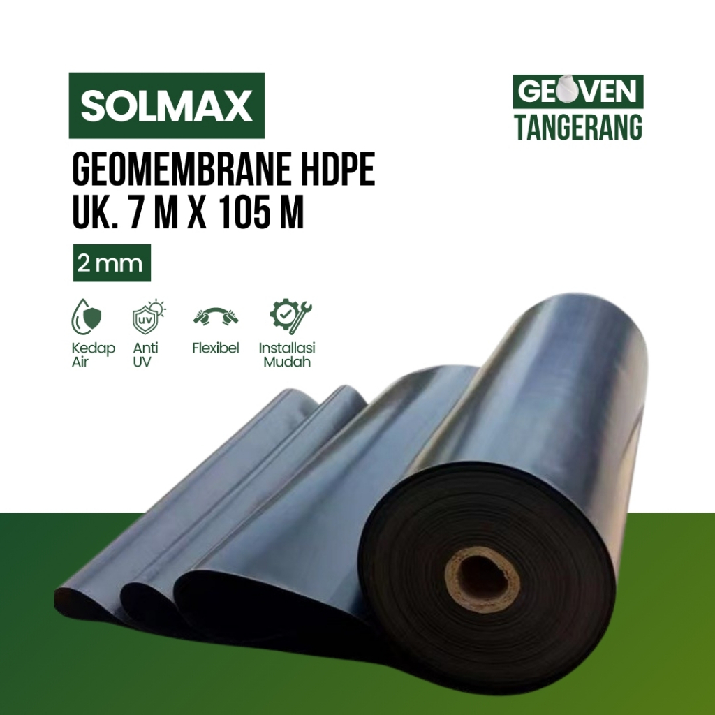 Jual Solmax Geomembrane HDPE UK 7M X 105M 2mm | Shopee Indonesia