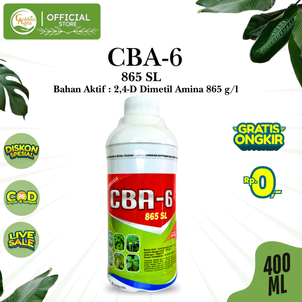 Jual HERBISIDA CBA-6 CBA6 865SL SL 400ML ML | Shopee Indonesia