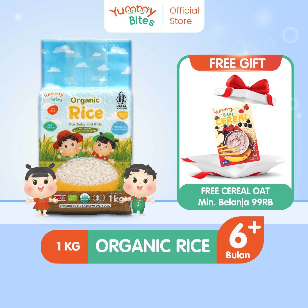 Jual [NIKITA WILLY EXCLUSIVE] Yummy Bites Organic Rice 1Kg/ Beras ...