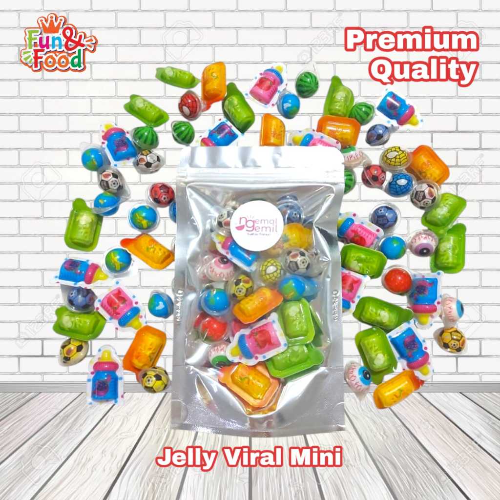 Jual CEMILAN MINI JELLY VIRAL MIX BOLA MATA BUAH ANEKA BENTUK LUCU (FF ...