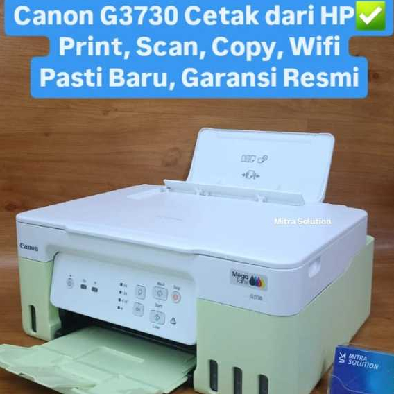 Jual Printer Canon Pixma G3730 G 3730 G-3730 Green Print Scan Copy ...