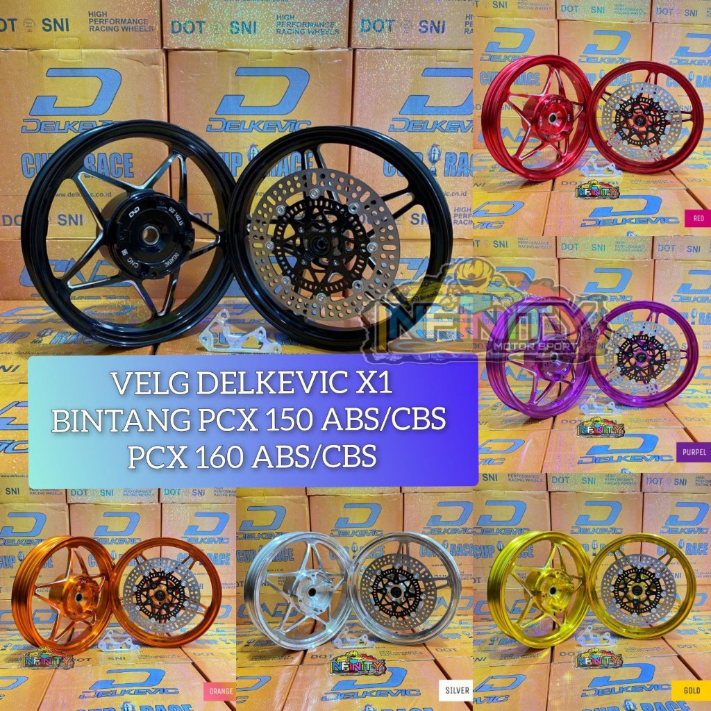 Jual VELG DELKEVIC PCX 150 CBS PCX 150 ABS PCX 160 CBS ABS PAKET ...