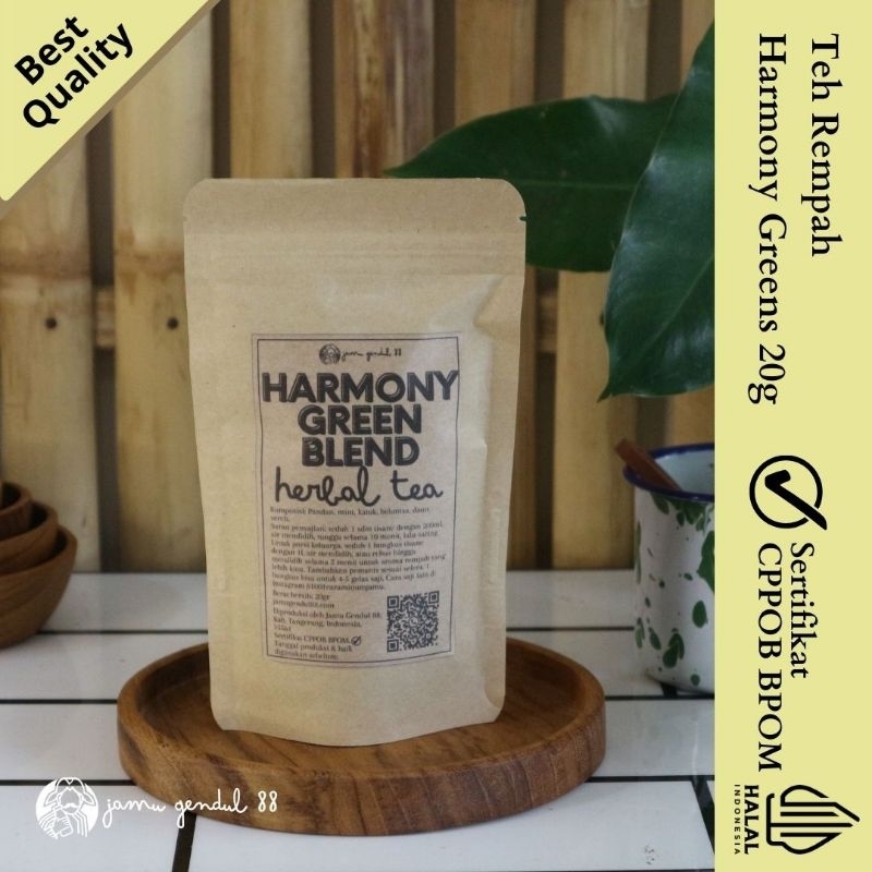 Jual Harmony Greens Tea - Godong Ayu - Teh Rempah Rimpang Herbal ...