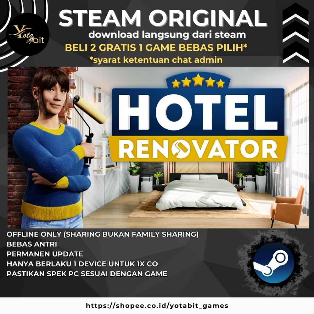 Jual Hotel Renovator PC Sharing Original Offline | Shopee Indonesia