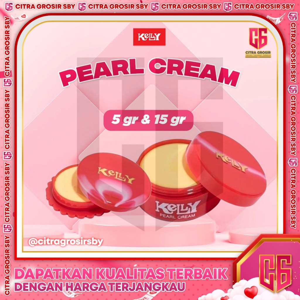 Jual KELLY Pearl Cream || Pelembab Wajah || Menutupi Noda Hitam || Krim ...