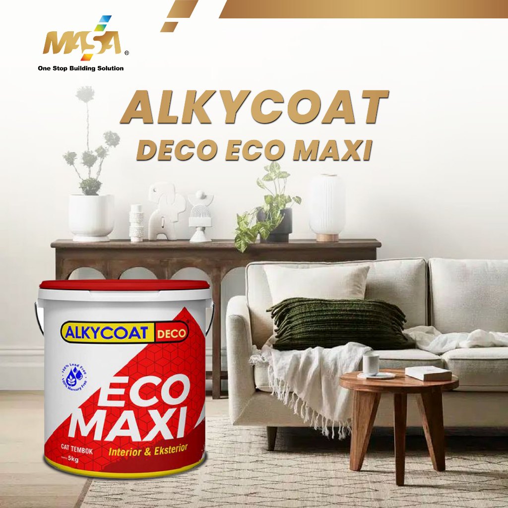 Jual ALKYCOAT DECO ECO MAXI SUPER WHITE MURAH CAT TEMBOK DINDING DALAM ...