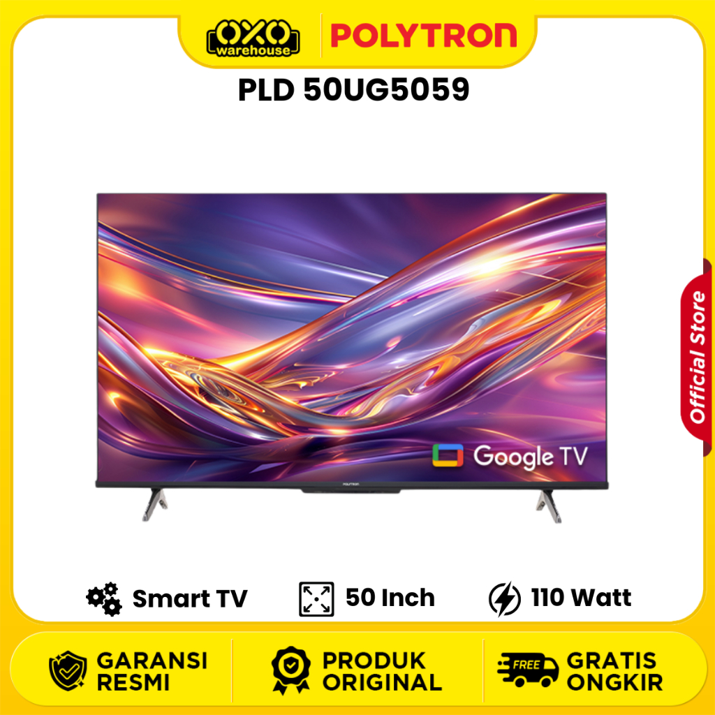 Jual POLYTRON 4K UHD Smart Google TV 50 Inch PLD 50UG5059 Dolby Vision ...